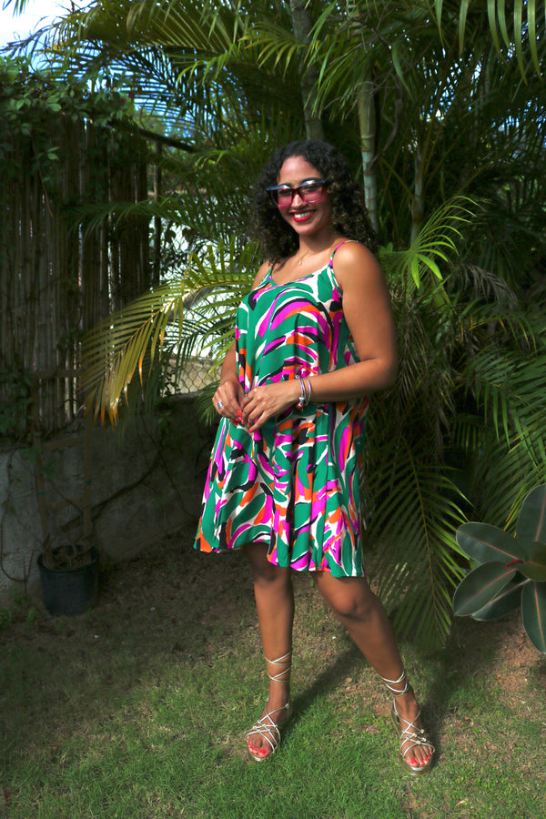 Printed Short Dress – Sophisticated