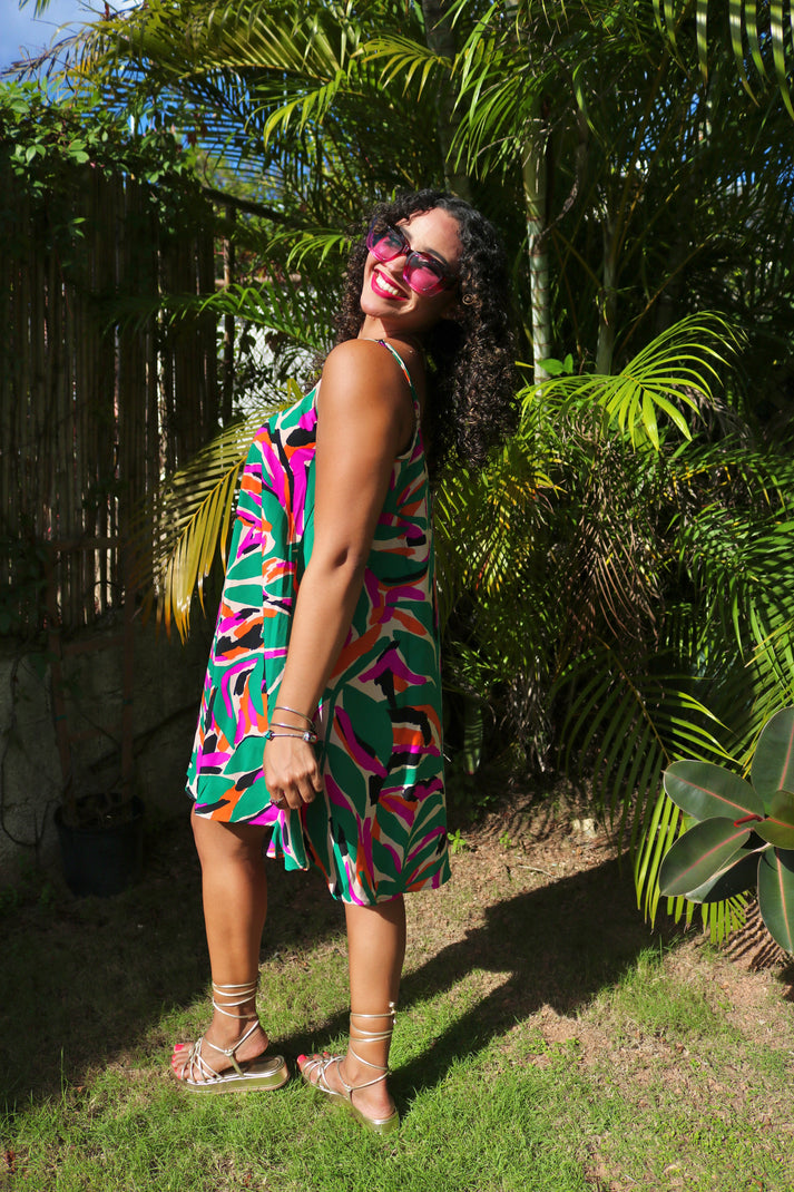 Printed Short Dress – Sophisticated