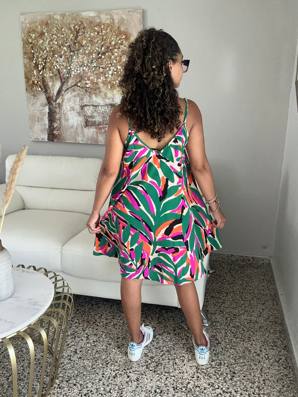 Printed Short Dress – Sophisticated