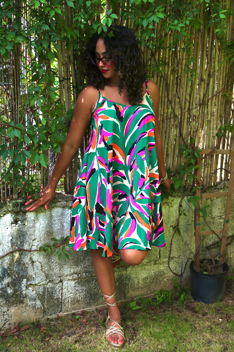 Printed Short Dress – Sophisticated